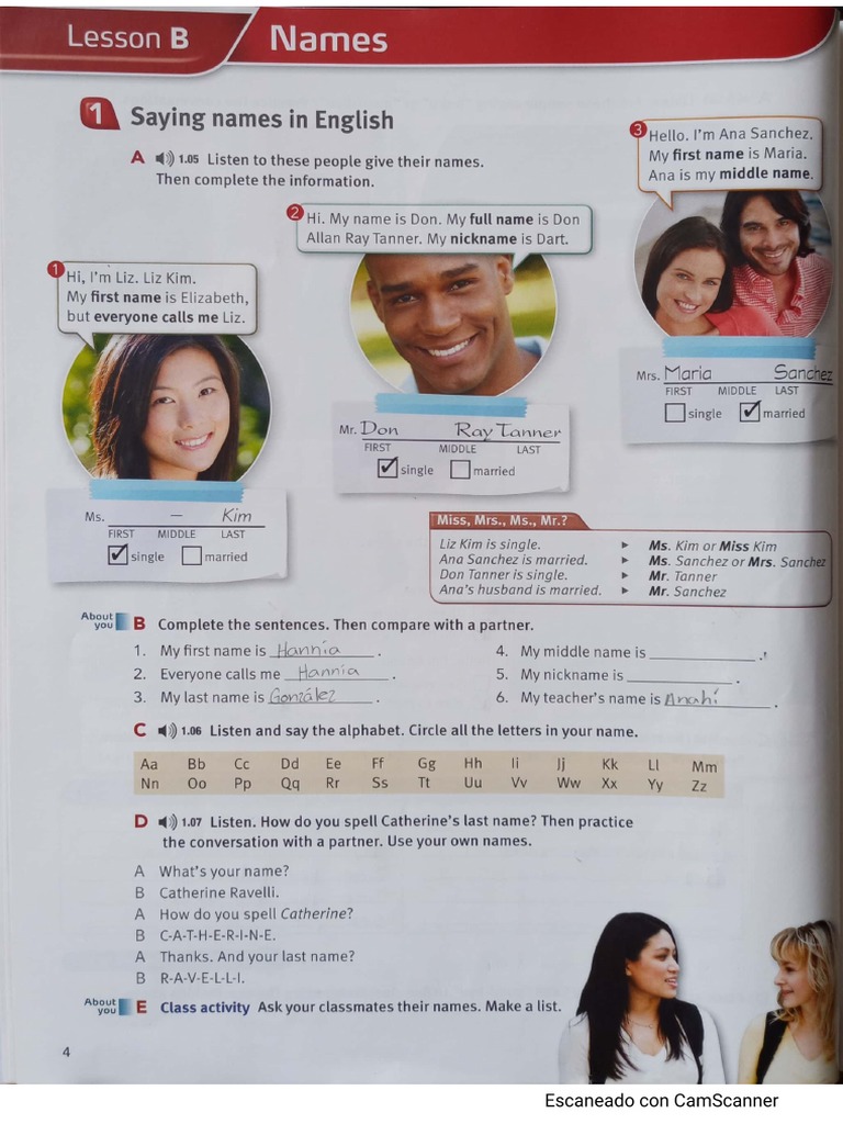 Unit 1 Lesson B (Student's Book) | PDF