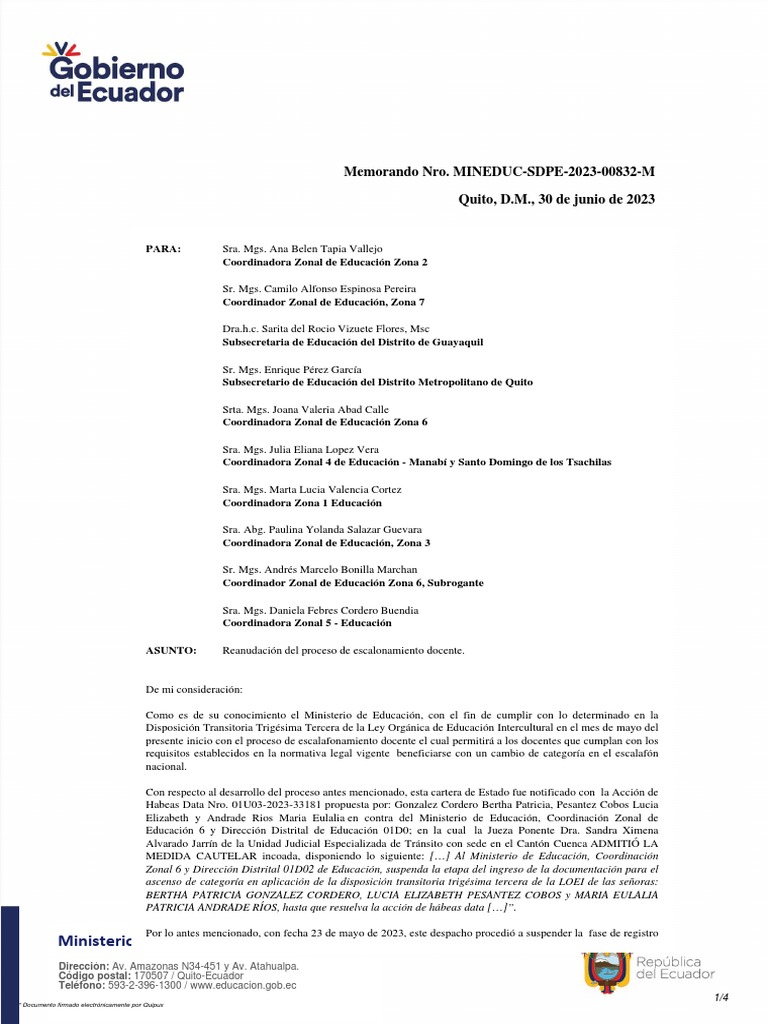 Mineduc Sdpe 2023 00832 M - (1) 1 | PDF | Gobierno | Chile