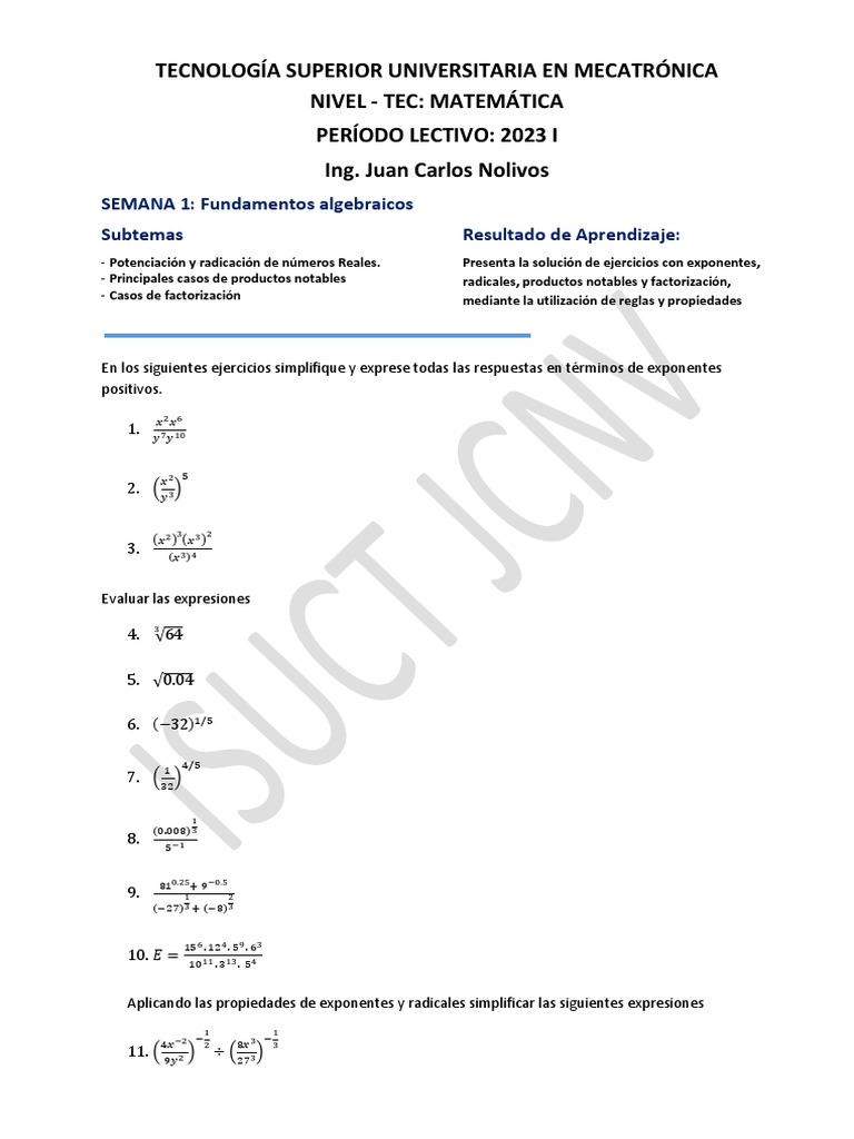 Deber n1 | PDF | Matemáticas | Aritmética