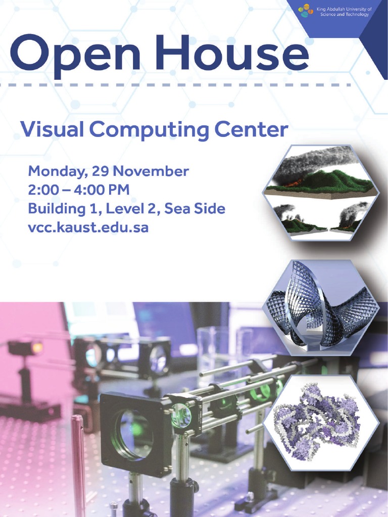 Kaust Cemse VCC Open House Booklet | PDF | Holography | Deep Learning