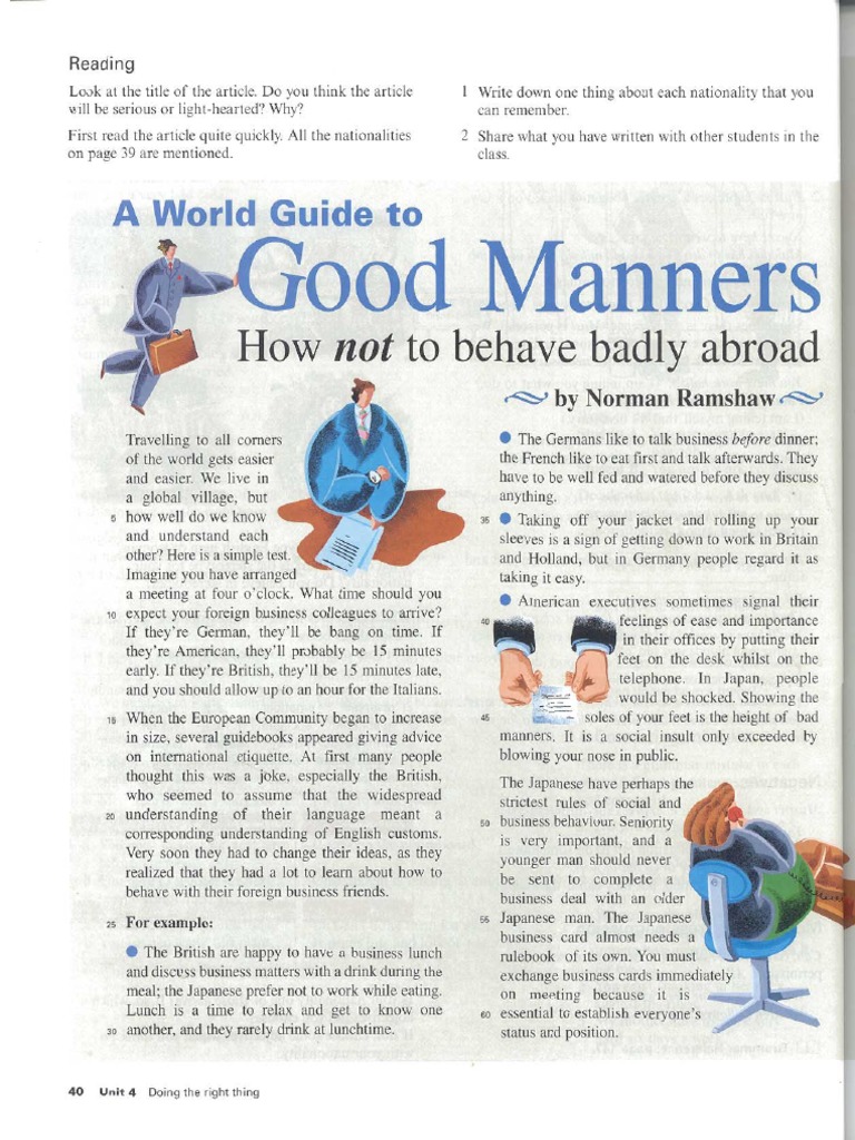 Good Manners | PDF