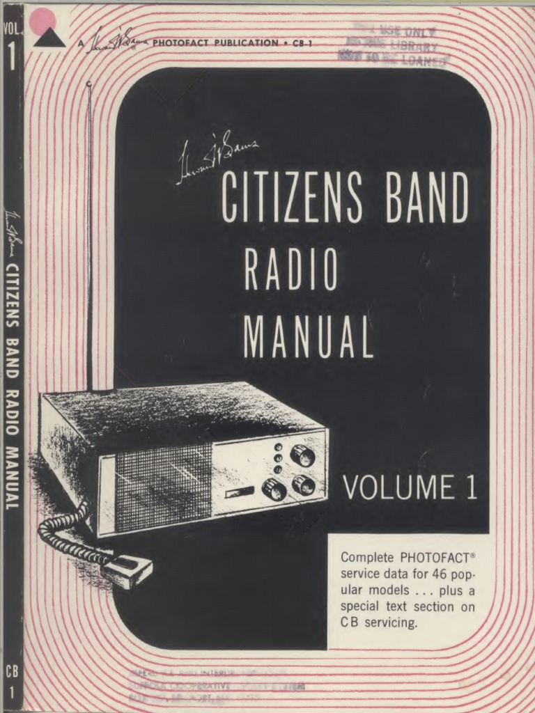 Sams Citizen Band Radio Vol 1 1961 | Download Free PDF | Power Supply | Transmitter