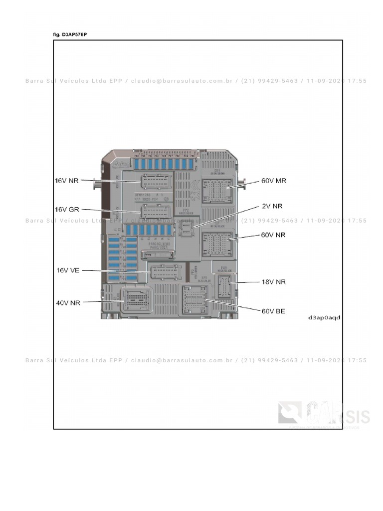 Peugeot 208 Diagramas Elétricos-1 | PDF | Airbag | Ar condicionado