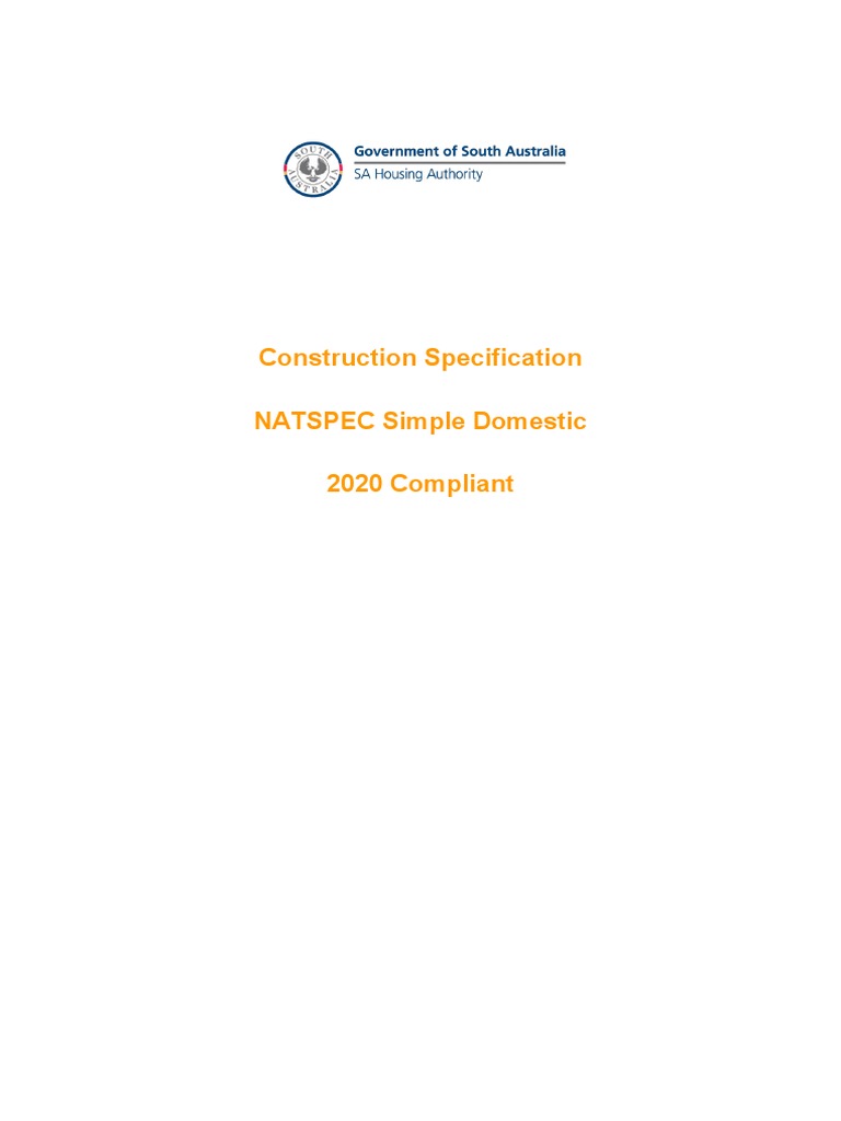 NATSPEC Simple Domestic Specification | PDF | Lumber | Corrosion