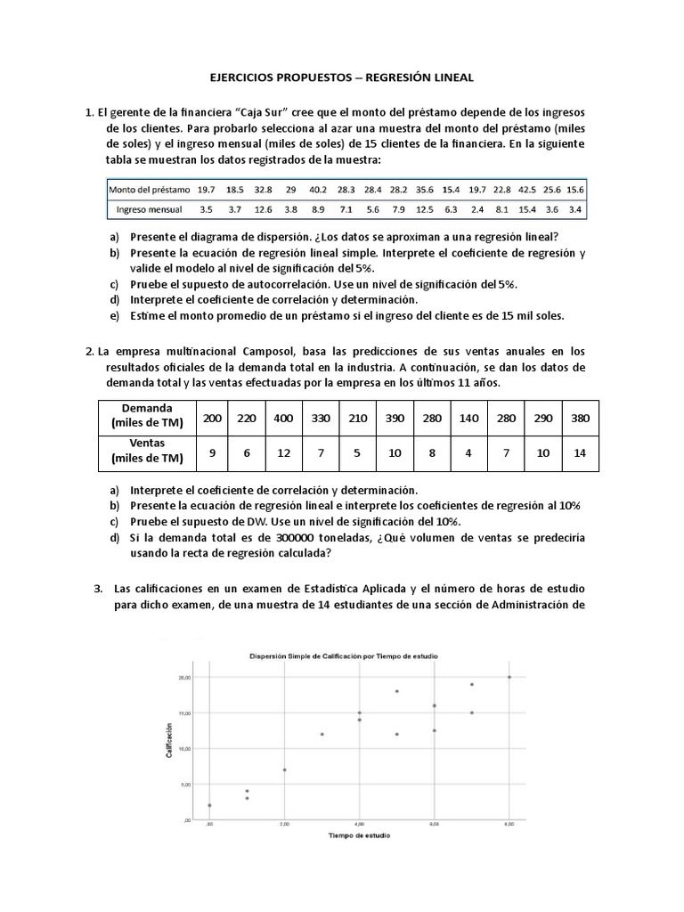 Ejercicios Propuestos | PDF