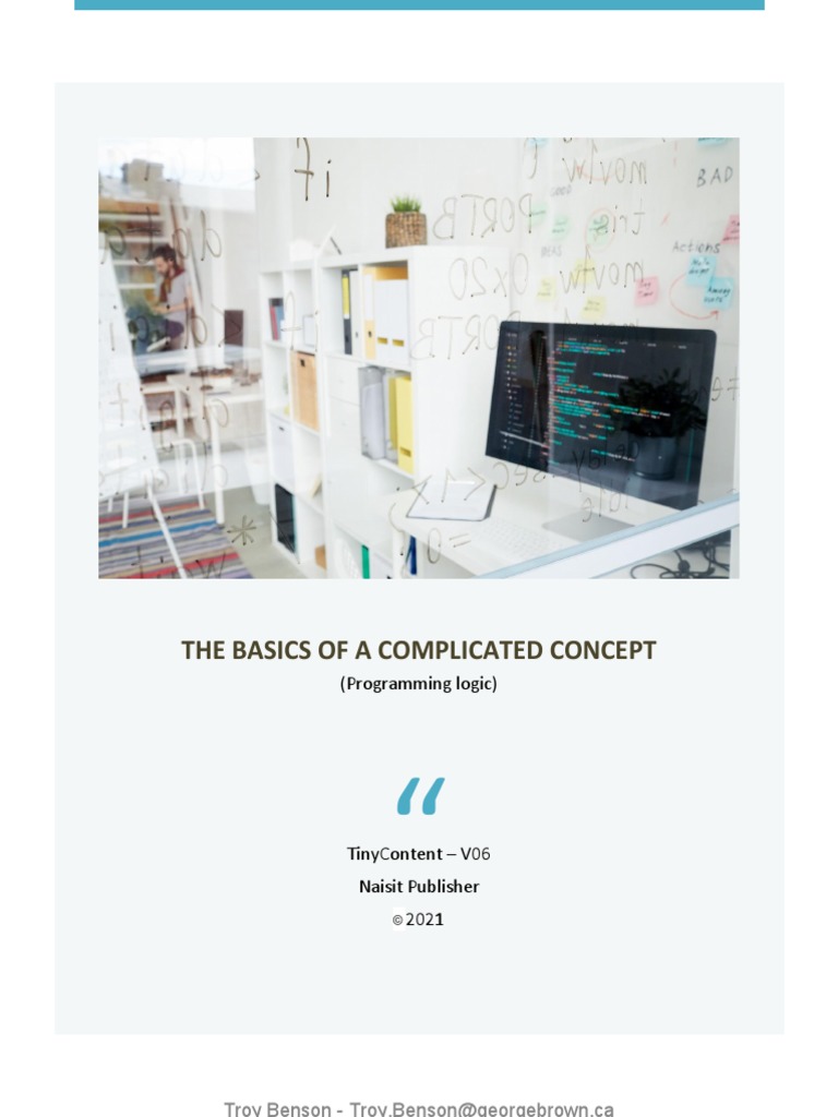 Basics of Complicated Concept Programming Logic-V06 | PDF | Control ...