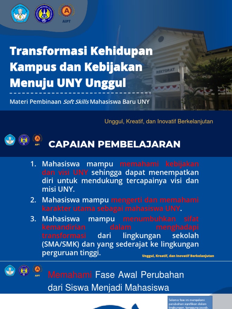 Soft Skills 2023 - 01 - Transformasi Kehidupan Kampus Dan Kebijakan ... Soft Skills 2023 - 01 - Transformasi Kehidupan Kampus Dan Kebijakan ...