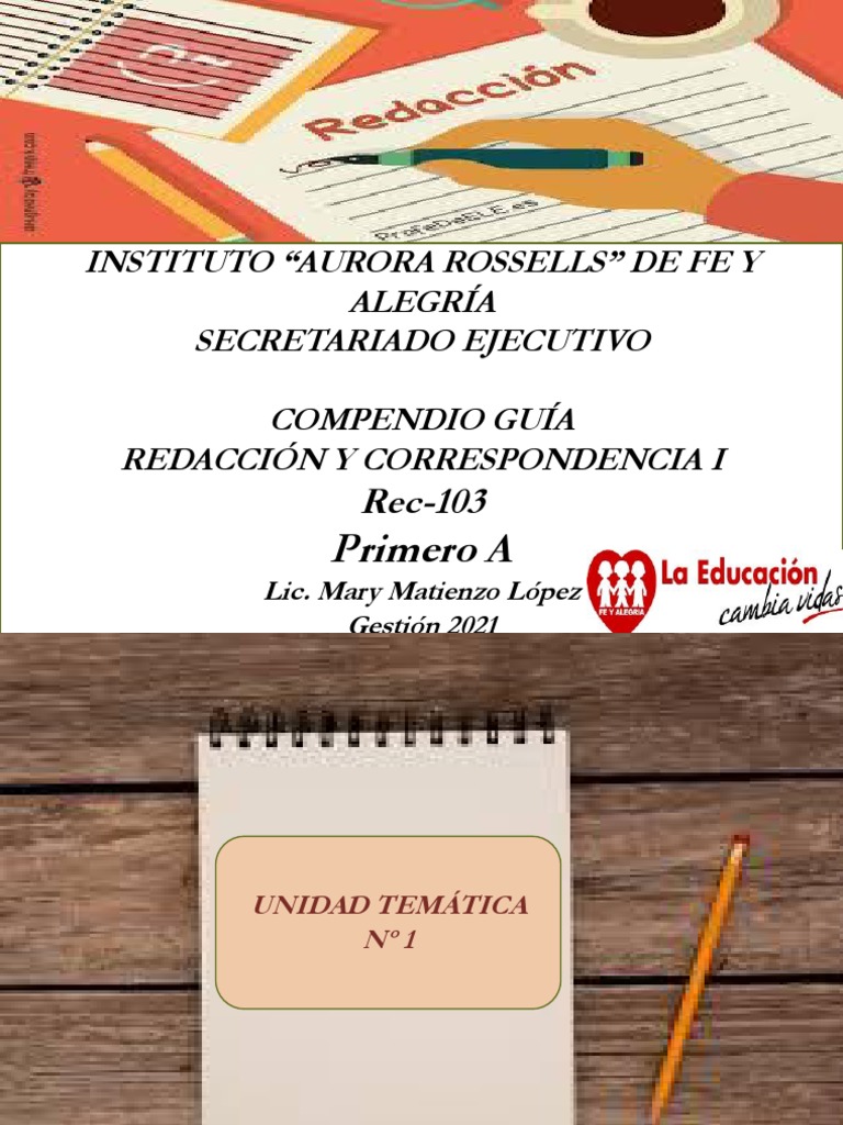 Redacción y Correspondencia I.. | PDF | Papel | Comunicación