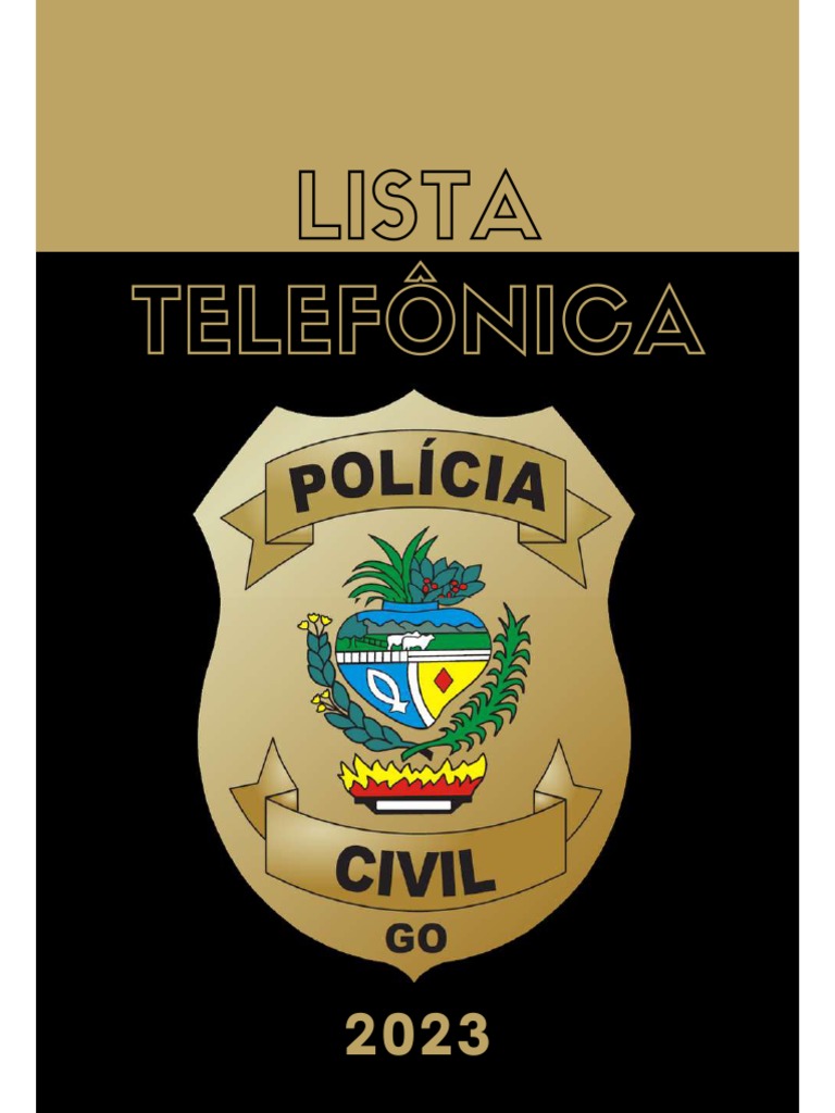 Lista Telefonica Pcgo 2023 em PDF | PDF | Polícia | Crime e Violência