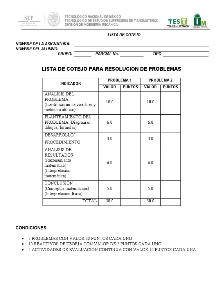 Listas de Cotejo | PDF | Matemáticas | Cognición