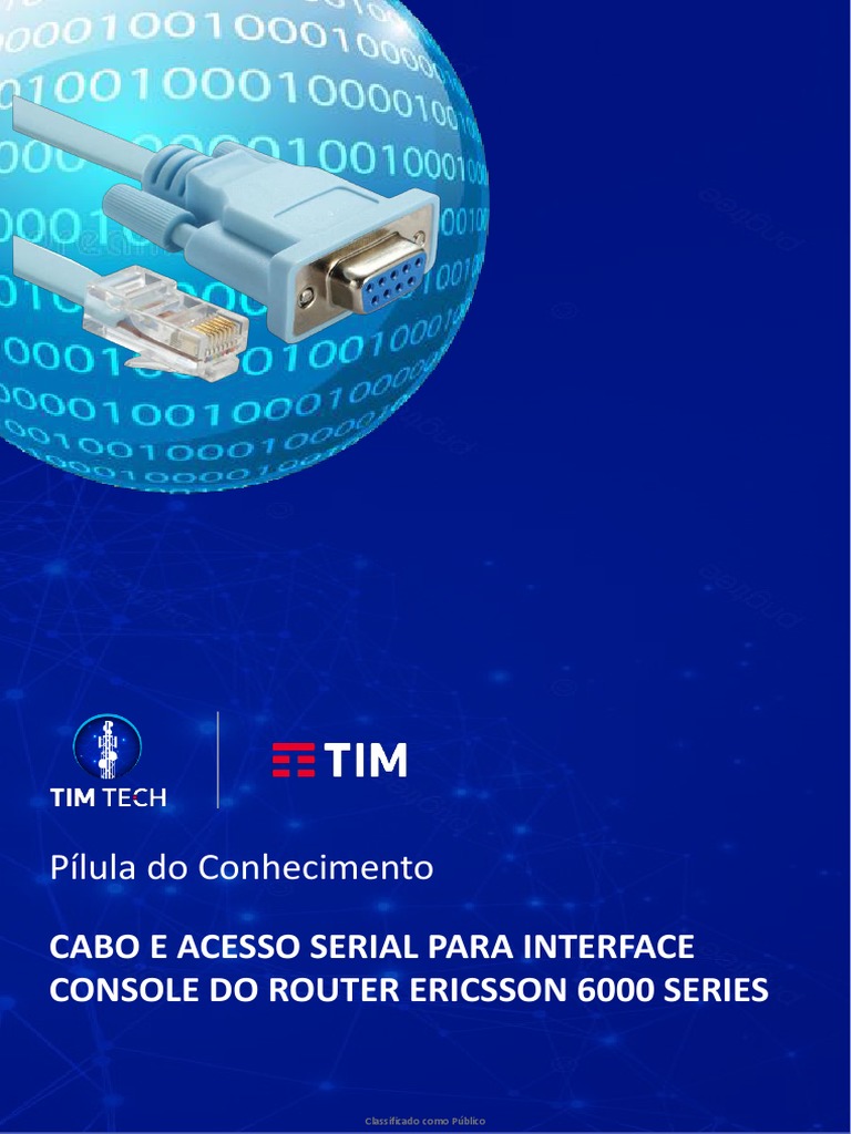 Pilula Do Conhecimento - Cabo e Acesso Serial para Interface Console Do ...
