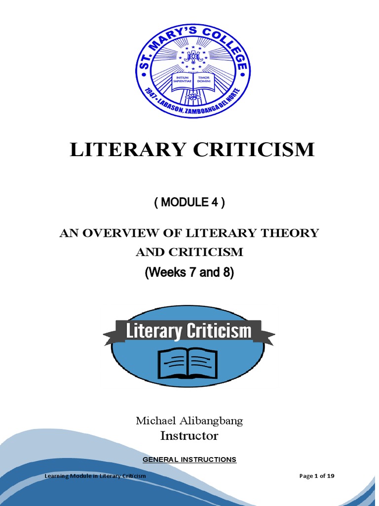 Module 7 8 Literary Crit | PDF | Marxism | Karl Marx