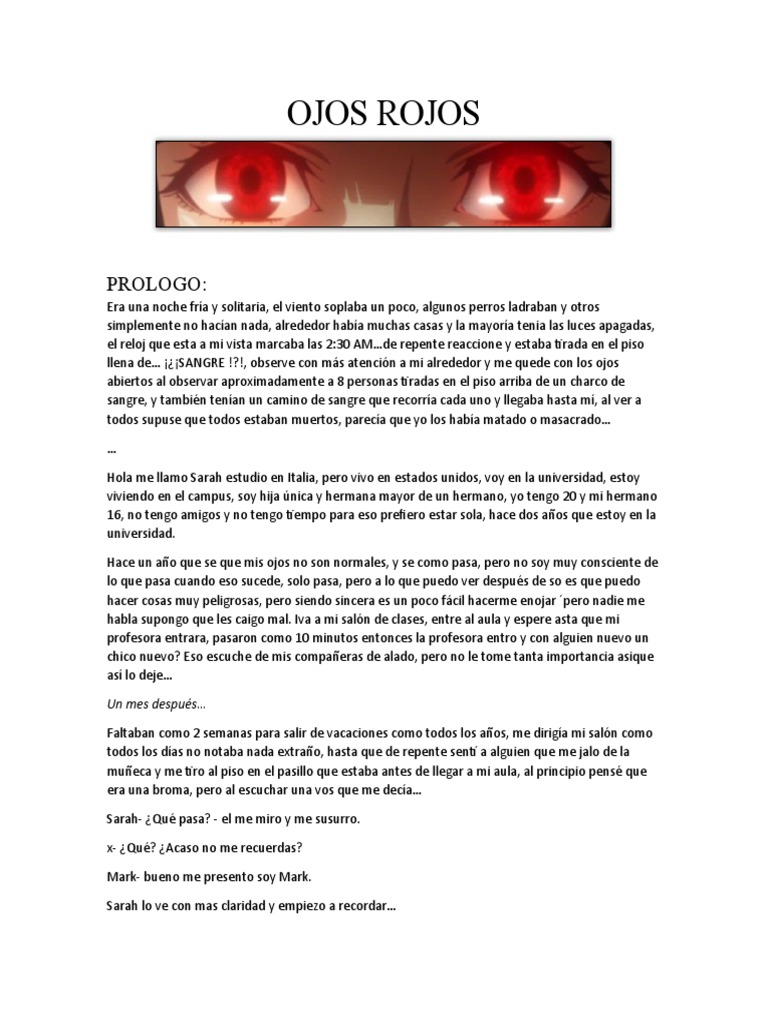 Ojos Rojos | PDF