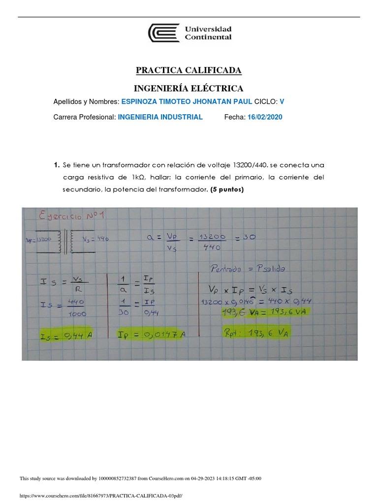 Practica Calificada 03 PDF | PDF