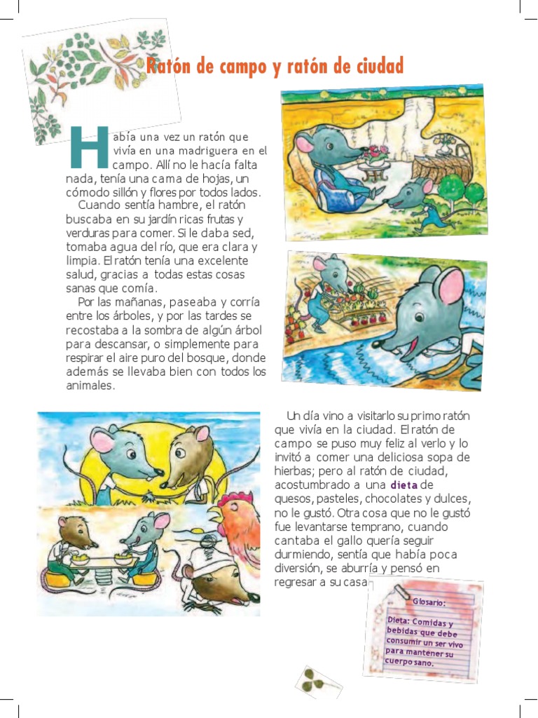 Cuento - Raton de Campo y Ciudad | PDF