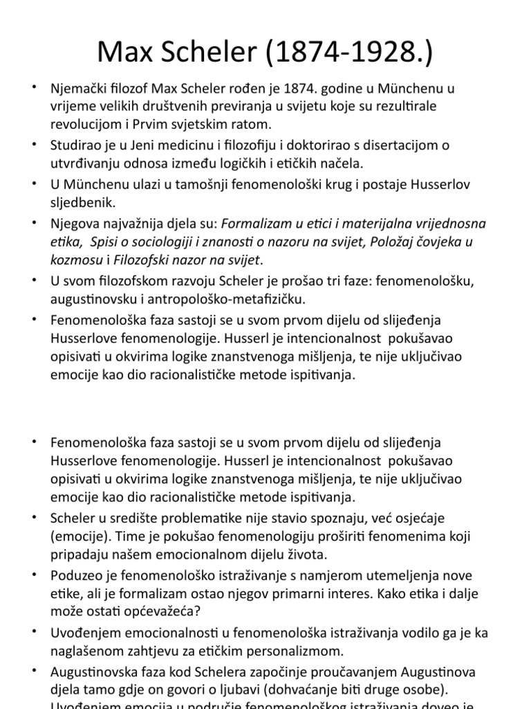 Max Scheler | PDF