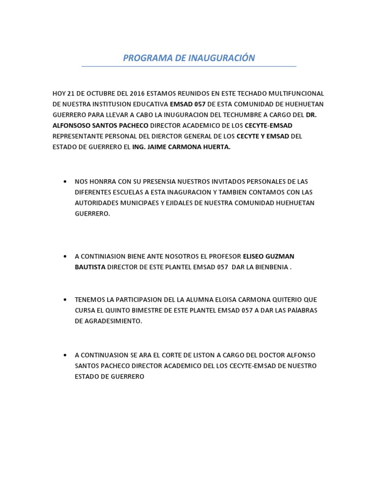 Programa de Inauguración | PDF | Ciencias sociales | Estudios de idiomas extranjeros