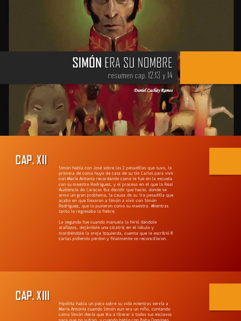 SIMÓN ERA SU NOMBRE-resumen Cap 12 13 y 14 | PDF