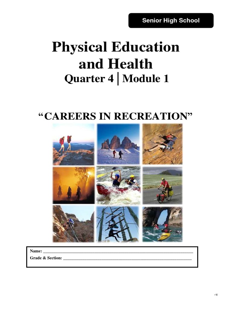PEH 12 HANDOUTS Careers in Recreations | PDF | Recreation | Outdoor ...