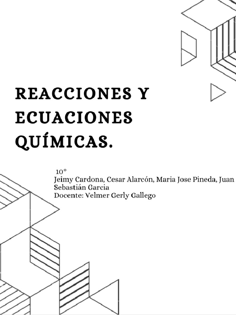 Quimicaaa | PDF | Reacciones químicas | Redox