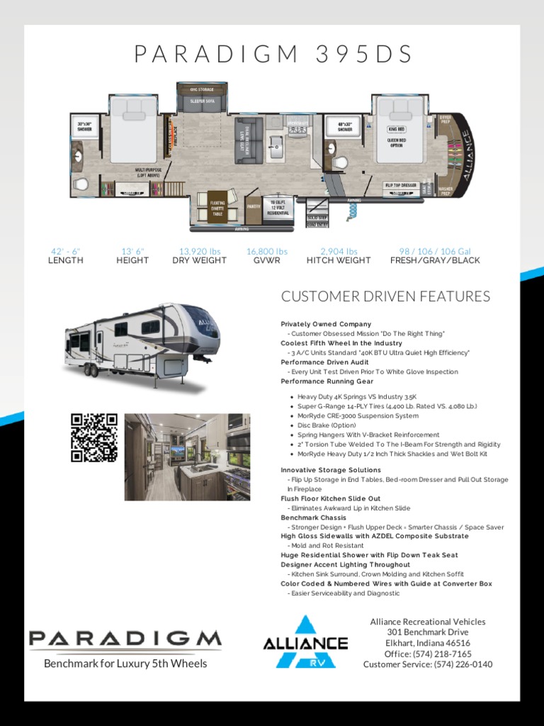 Alliance Paradigm 395DS Datasheet | PDF | Products | Industrial Engineering