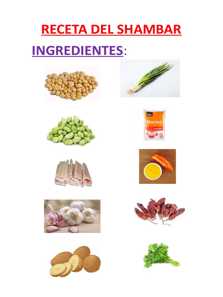 Receta Del Shambar | PDF