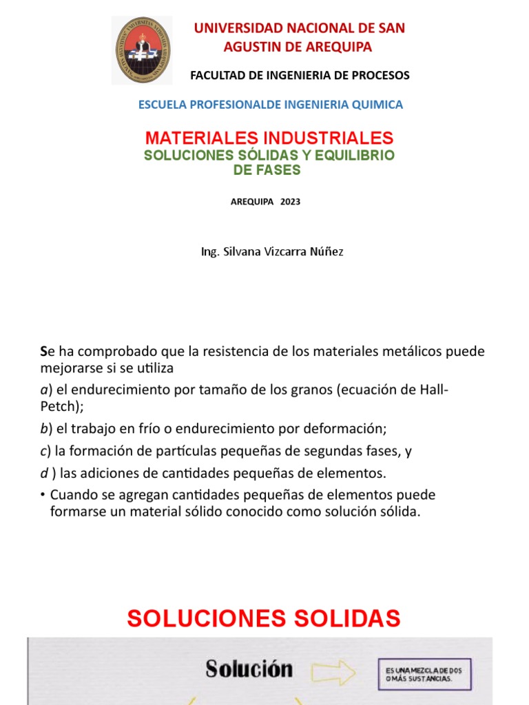 Soluciones Solidas y Equilibrio de Fases | PDF