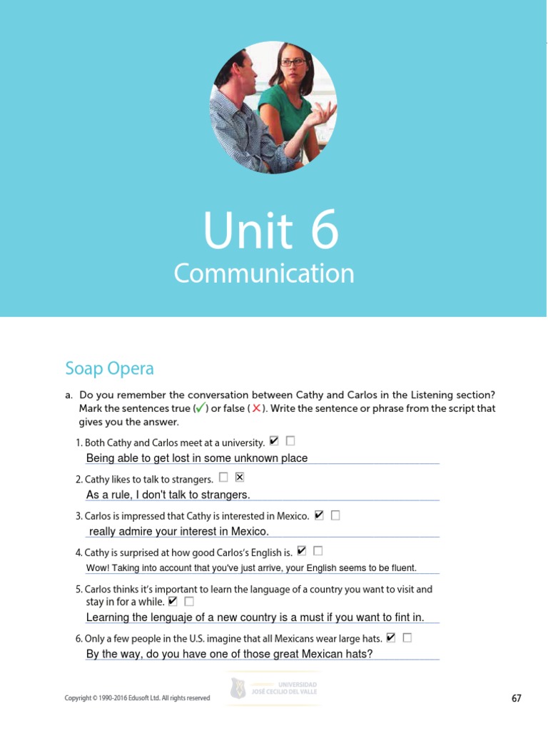 Advanced 1 Workbook Unit 6 | PDF | Vocabulary | Language Acquisition