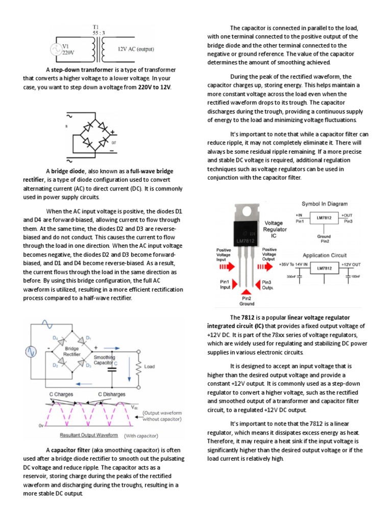 12 Volts Power Supply | PDF | Rectifier | Electromagnetism