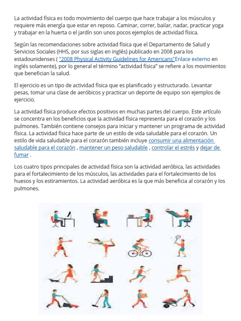 Actividades Fisicas 2 | PDF | Salud y bienestar | Estilo de vida