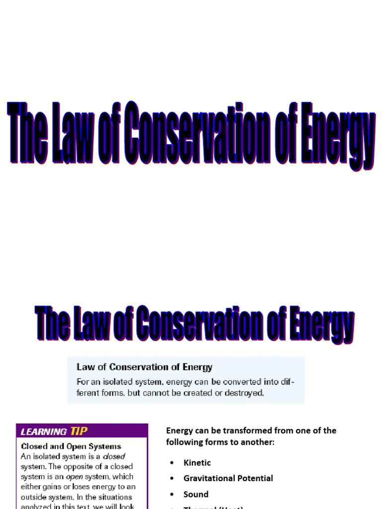 05-1 - Conservation of Energy | PDF