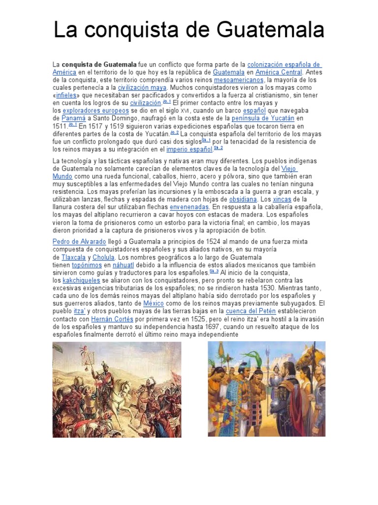 Conquista de Guatemala | PDF | Civilización maya | América del Norte