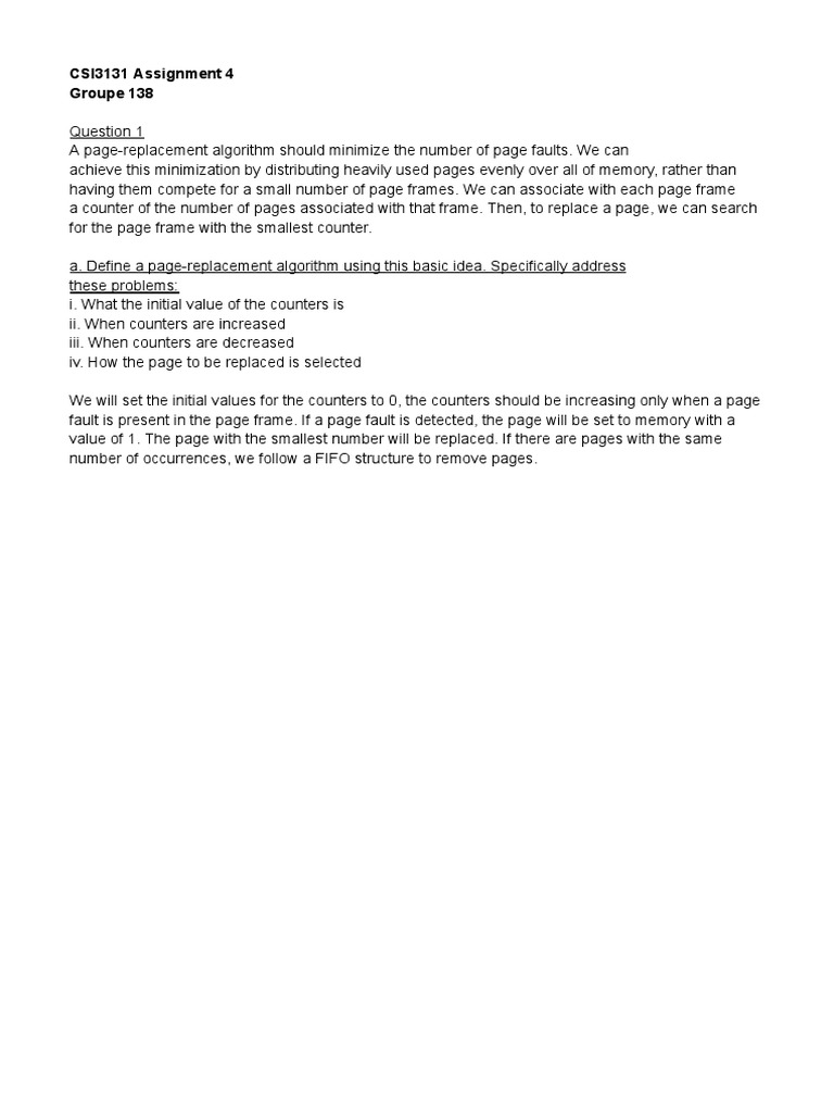 CSI3131 Assignment 4 | PDF