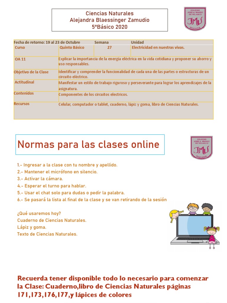 Clase Quinto Basico Circuito Electrico | PDF | Aislador (Electricidad) | Electricidad