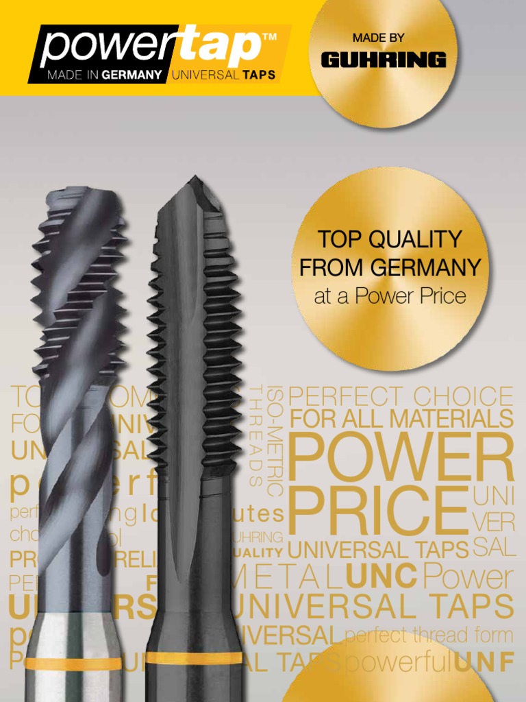 Guhring Powertap | PDF | Building Engineering | Metals
