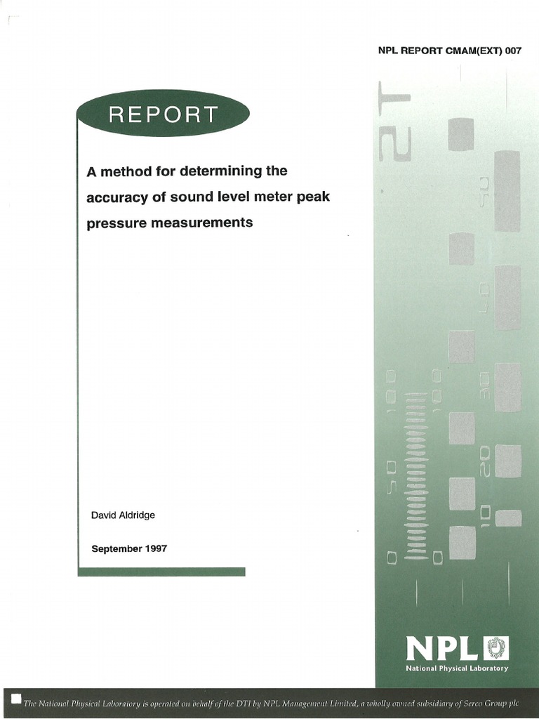 NPL Report Cmam 007 1997 Aval Mns | PDF