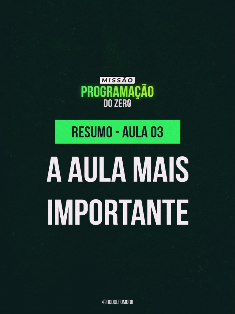 Resumo Aula3 MPD0 | PDF | Script Java Resumo Aula3 MPD0 | PDF | Script Java
