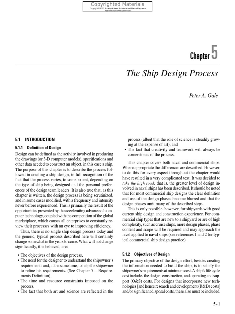 The Ship Design Process | PDF | Ships | Naval Architecture
