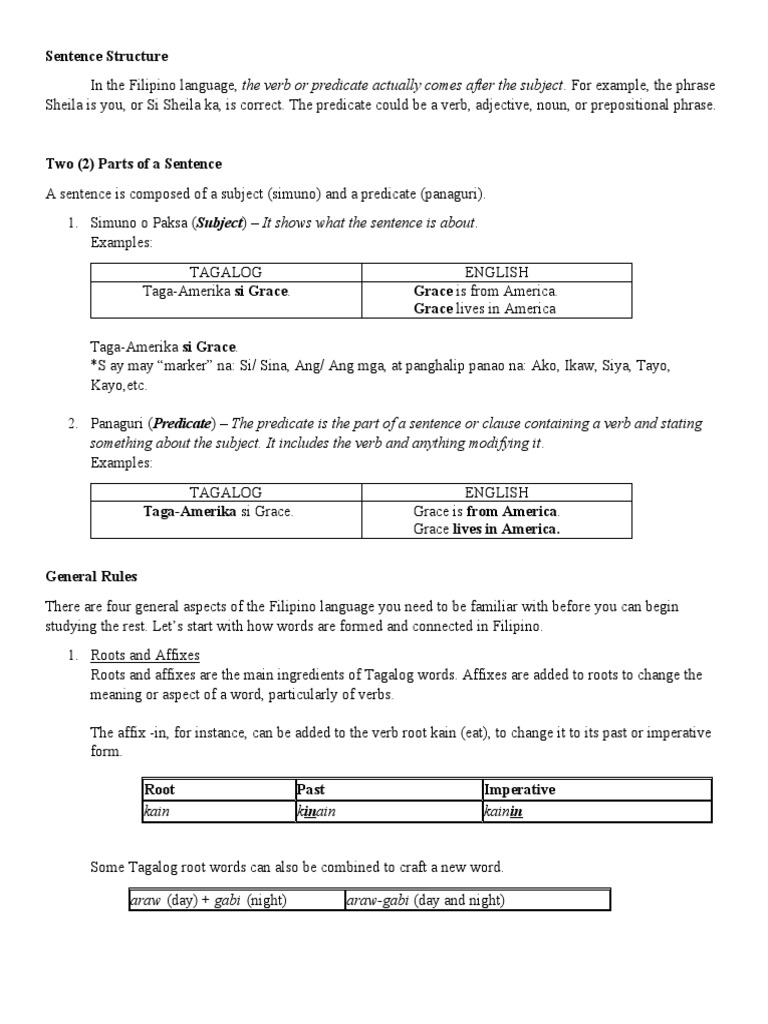 Sentence Structure | PDF | Verb | Predicate (Grammar)