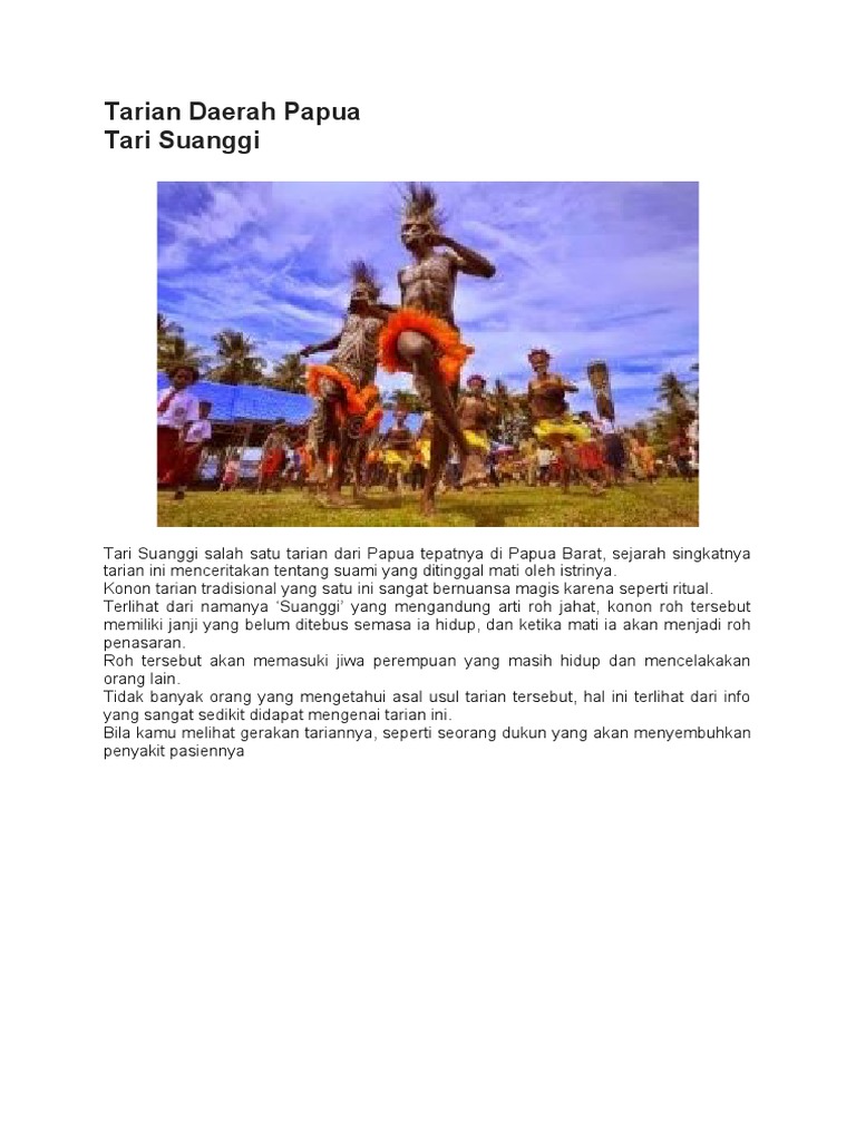 Keunikan Tari Suanggi dari Papua | PDF