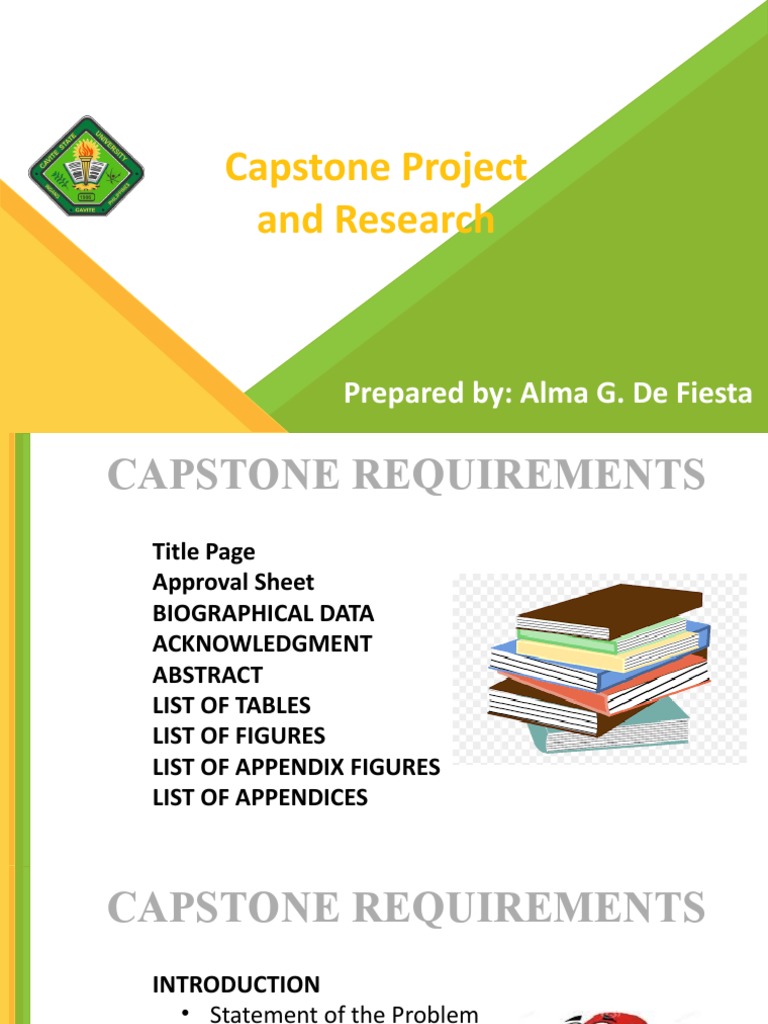 9 Format of Capstone Project and Research | PDF