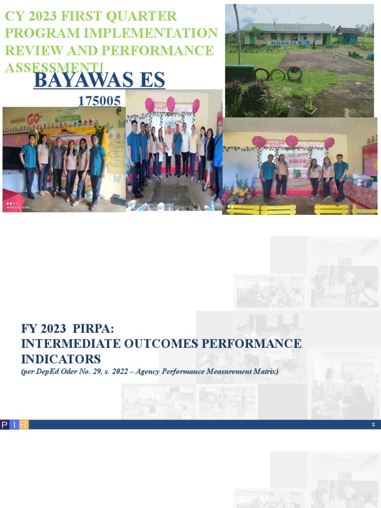 BAYAWASES 113999 ROV - Annex A Overall Presentation | PDF | Literacy | Schools