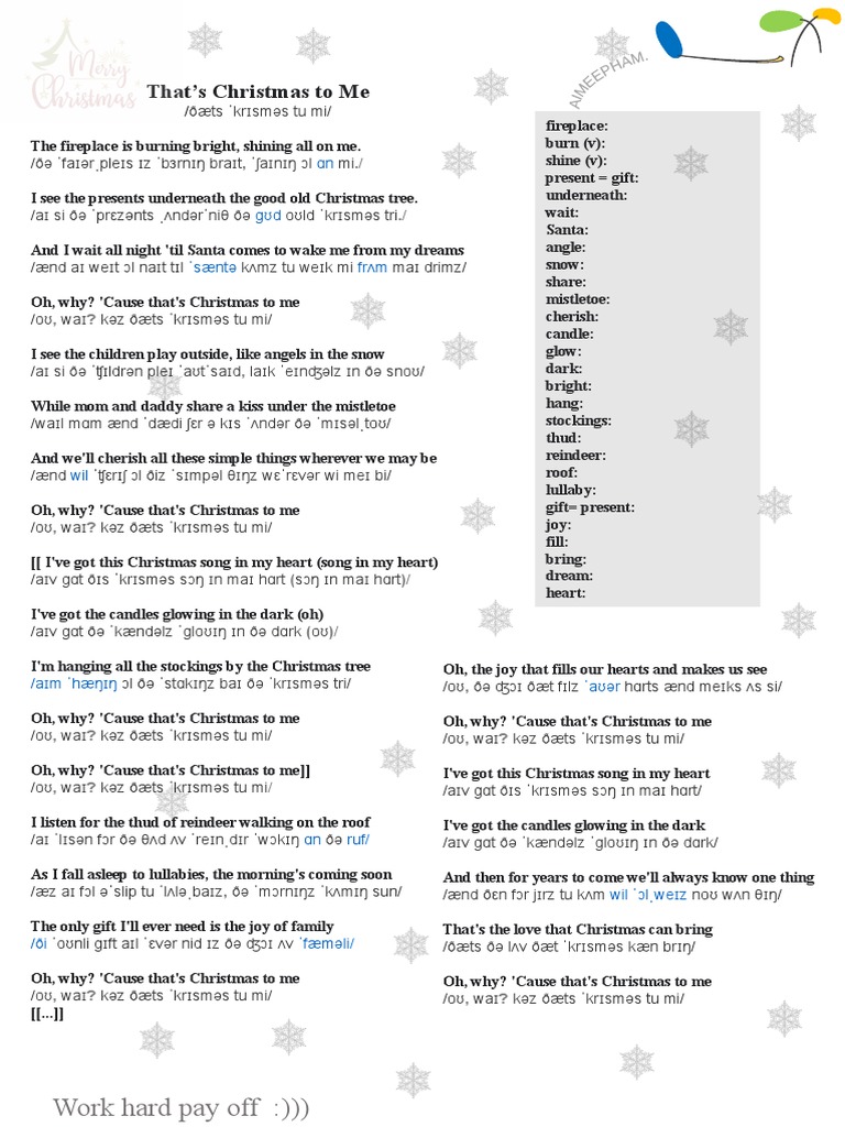 Christmas Handout | PDF | Christmas And Holiday Season | Christmas