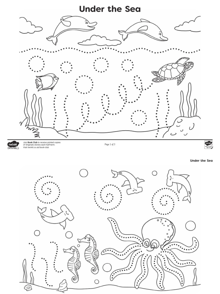 Under The Sea Pencil Control Sheet Ver 1 | PDF