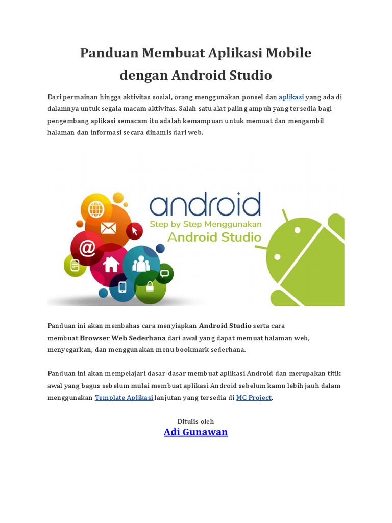 Panduan Membuat Aplikasi Mobile Dengan A | PDF | Karier & Perkembangan