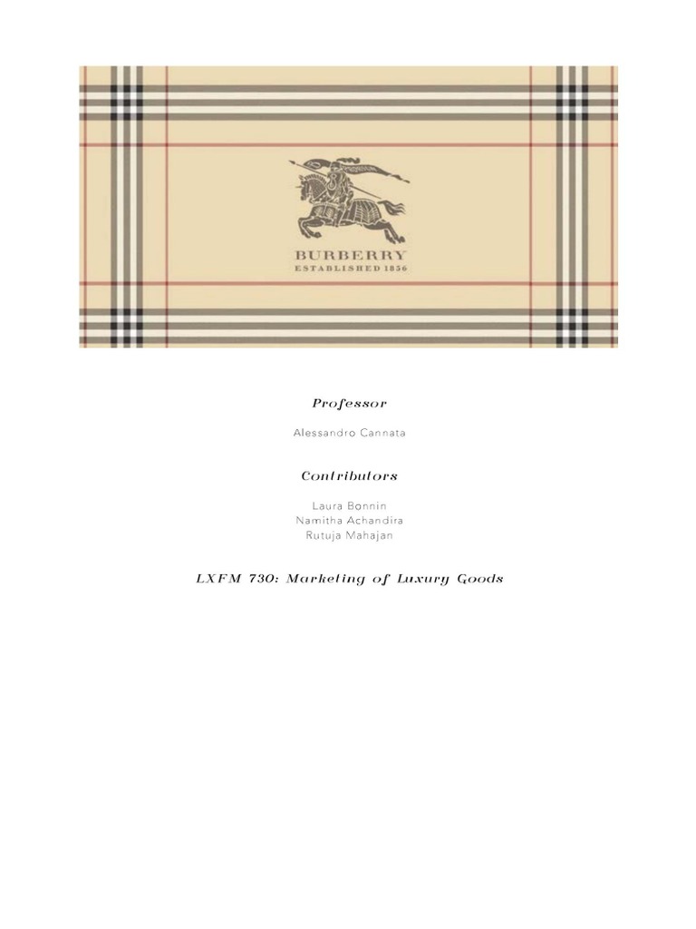 Burberry Book | PDF