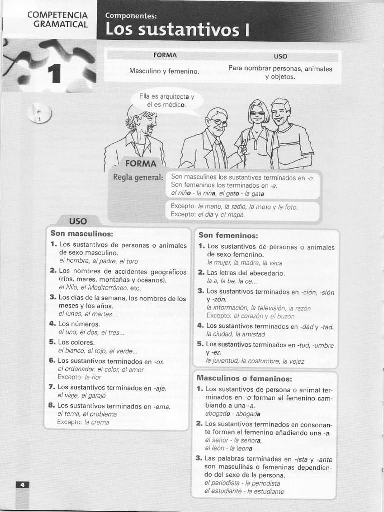 Género de Sustantivos en Español | PDF