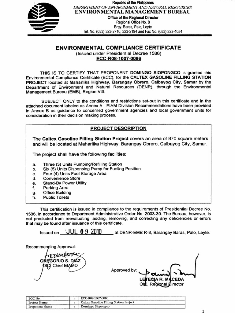 Ecc Gasoline | PDF | Filling Station | Safety