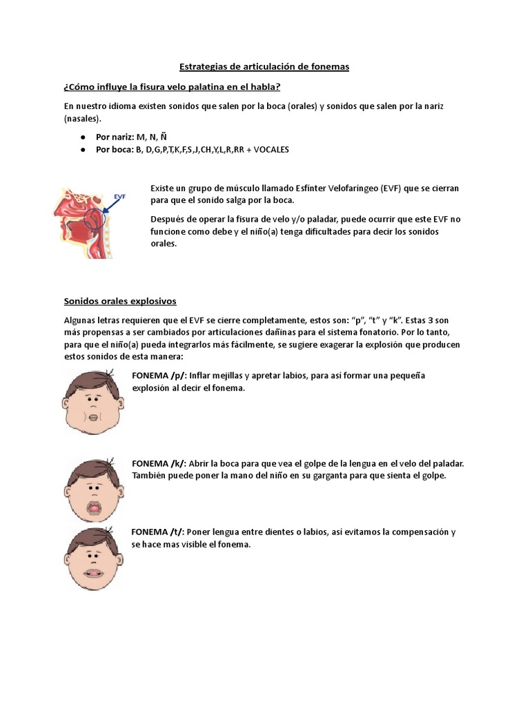 Estrategias de Articulación de Fonemas. | PDF