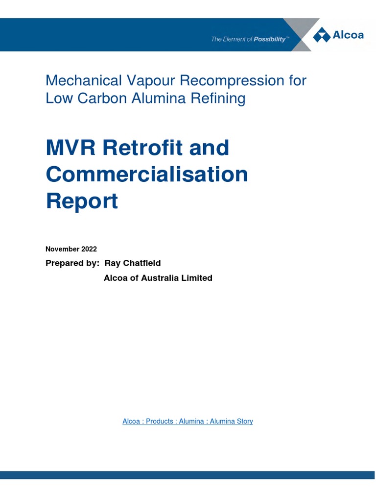 MVR for Low Carbon Alumina Refining | PDF | Low Carbon Economy ...